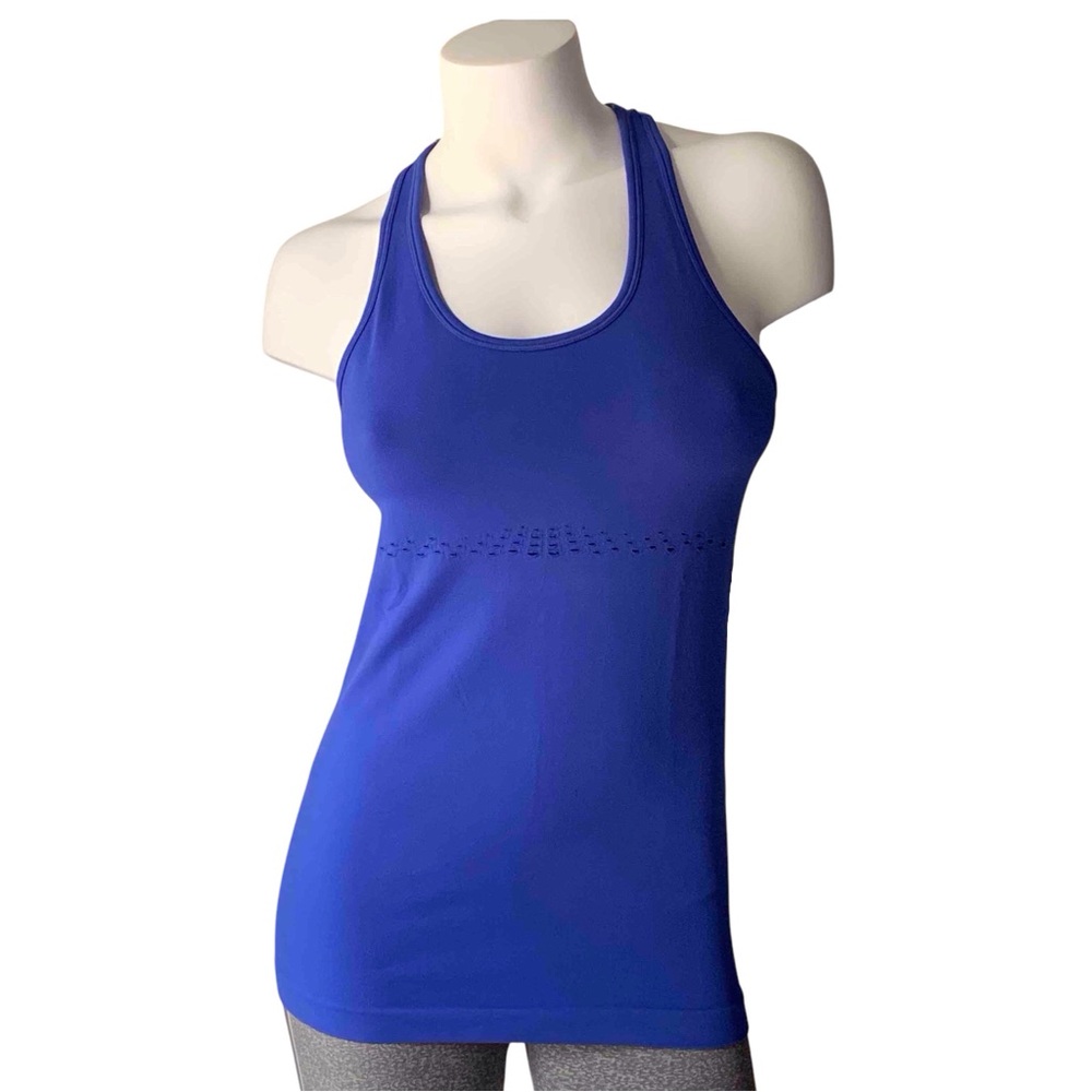 _ 90 Degree By Reflex Intense Blue Racerback Tank Top… - Gem